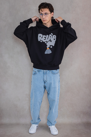 Relab Volcano Hoodie Black