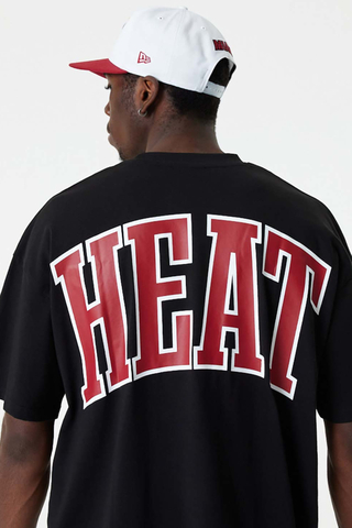 Koszulka T-shirt New Era Miami Heat NBA Infill Logo Black 60357100