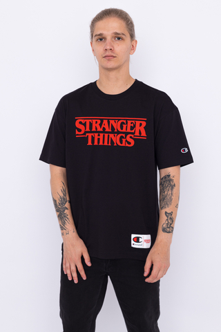 Koszulka T-shirt Champion X Stranger Things Black 217791 KK001