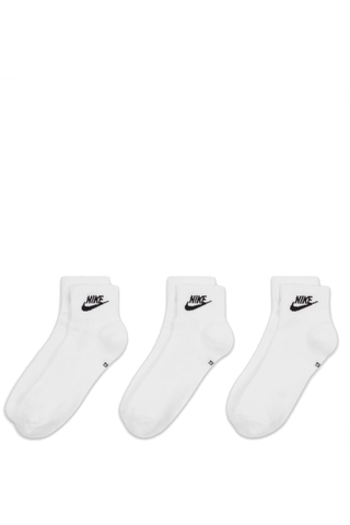 Nike Everyday Essential One Quarter 3 Pack Scoks White DX5074-101 Black