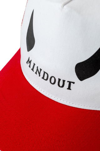 Mindout Horns Trucker Cap Red White