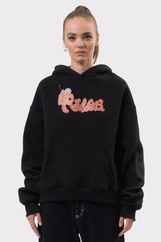 Relab Rust Hoodie Black