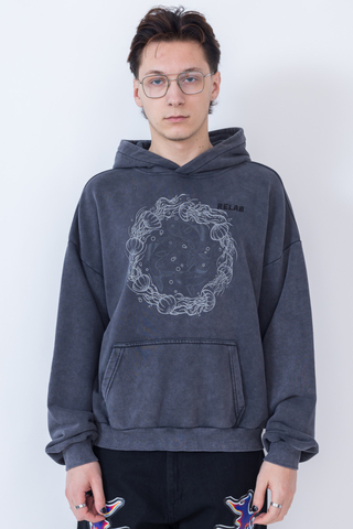 Relab Ocean Hoodie Grey Wash
