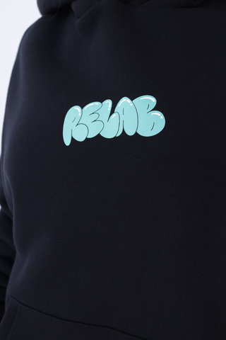 Relab Bubble Hoodie Black Mint