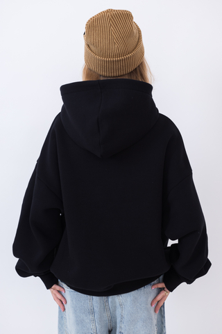 Relab Bubble Hoodie Black Orange