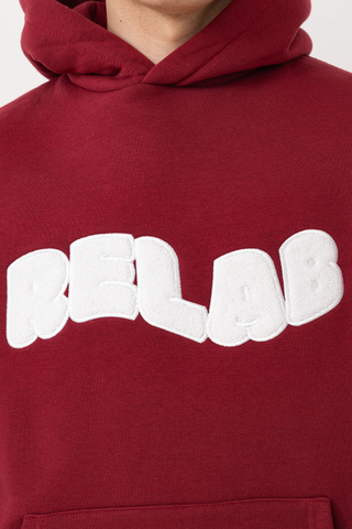 Bluza z kapturem Relab Cozy Burgundy