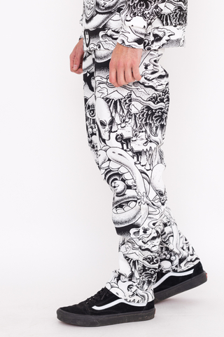 Ripndip Dark Twisted Fantasy Pants Black White RND9524