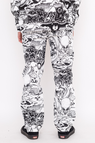 Ripndip Dark Twisted Fantasy Pants Black White RND9524
