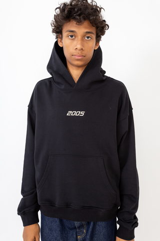 2005 Badged Hoodie Black