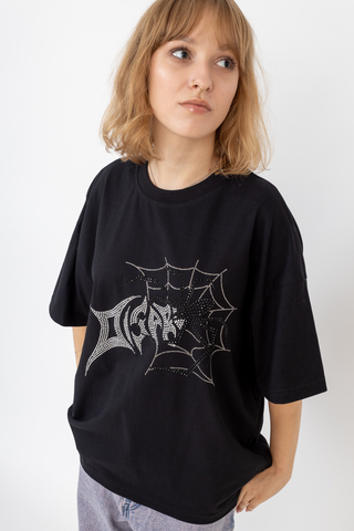Koszulka T-shirt Disarray Arachnophobia Boxy Black