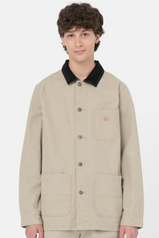 Dickies Duck Canvas Unlined Chore Jacket Stone Washed Desert Sand ...
