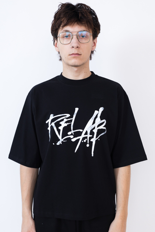 Koszulka T-shirt Relab Splatter Black