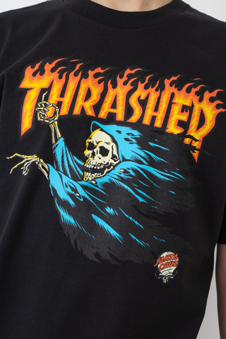 Koszulka T-shirt Thrasher O'Brien Reaper Santa Cruz Black