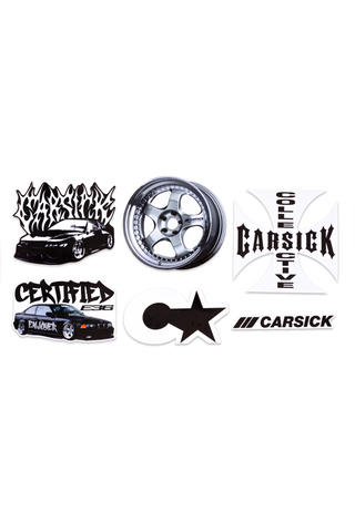 Carsick Wasted Slap Stickers Multi