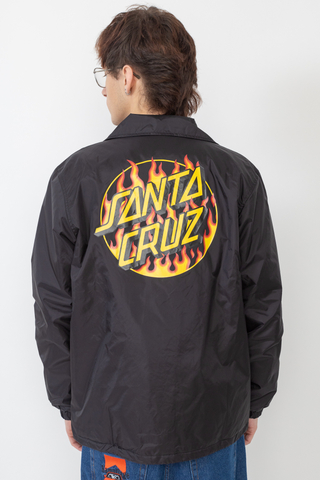 Thrasher Flame Dot Santa Cruz Men's Jacket Black