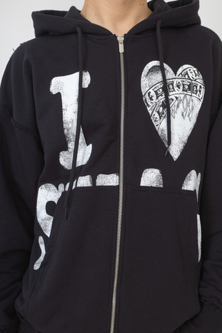 DMGG I Love Swag Zip Hoodie Black