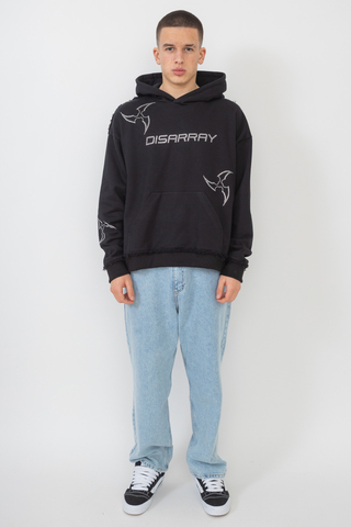 Disarray Hira Hoodie Black