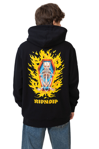 Bluza z kapturem Ripndip Burn In Heck Black RNDHOL24132