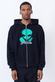 Chaos Alien Zip Hoodie Black