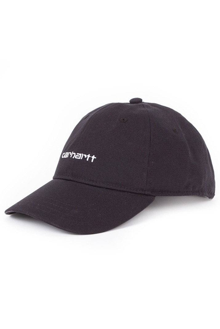 Carhartt WIP Canvas Script Cap I028876-8990 Black White